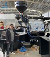 China LPG Gas Industrial Coffee Roaster 60-200kg Batch Capacity 0-300C Adjustable for sale