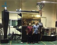 China Industrial Coffee Roaster 60-200kg LPG Gas 750W Exhaust Fan Commercial for sale