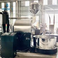 China Industrial Coffee Roaster 60-200kg Gas Drum Roasting Machine 380V 750W Exhaust for sale