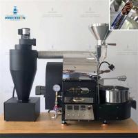 China 316 Stainless Steel Coffee Roaster 2kg Batch Capacity Dual Layered Drum Electric Gas for sale