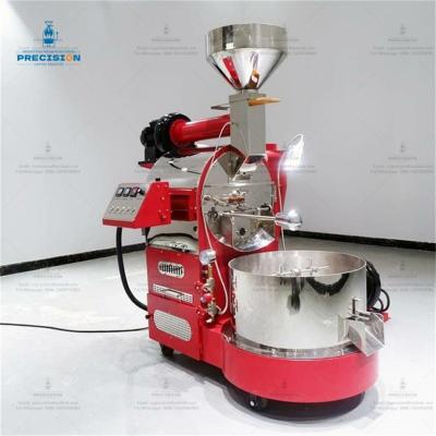 China 3kg Commercial Coffee Roaster Machine 14kg/h Hot Air Stainless Steel Drum Custom Color for sale