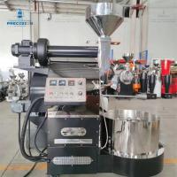 China Double Layer Stainless Steel 5kg Coffee Roaster 1-7kg Batch Gas Drum Roasting Machine for sale