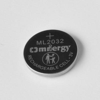 China 3v Lithium Coin Cell Battery 65mAh ML2032 Rechargeable Battery for sale
