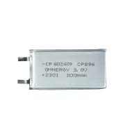 China CP602429 Lithium Pouch Cell Pouch Lithium Battery 3V 2mA for sale