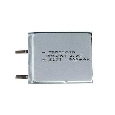 China CP502030 Pouch Cell Lithium Ion 3V 900mAh High Energy Density for sale
