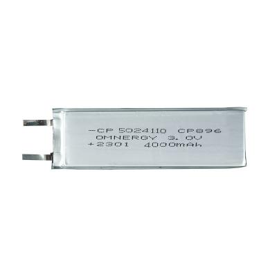 China CP5024110 Lithium Pouch Cell Li Ion Pouch 4000mAh 3V for sale
