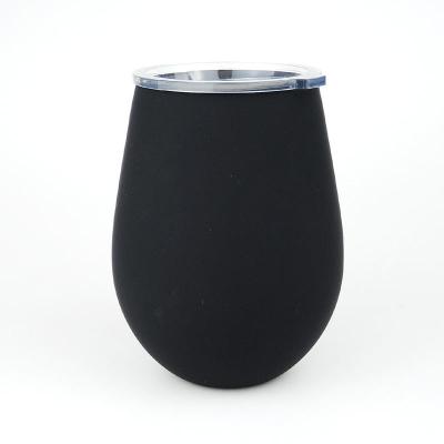 China Double Wall Seal Lid Black Matte Stainless Steel Vacuum Coffee Mug for sale