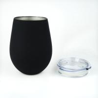China Double Wall Seal Lid Black Matte Stainless Steel Vacuum Coffee Mug for sale