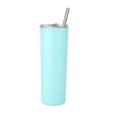 China Stainless Steel 30oz 20oz 15oz Straight Sublimation Tumbler With Straw And Lid Cups for sale