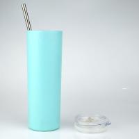 China Stainless Steel 30oz 20oz 15oz Straight Sublimation Tumbler With Straw And Lid Cups for sale