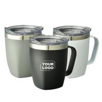 China Double Wall Stainless Steel Vacuum Insulated Coffee Mugs With Logo 9OZ 12OZ 16OZ for sale