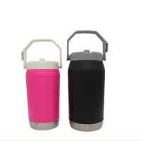 China Stainless Steel Sports Thermos Bottle Double Wall Insulated With Handle for sale