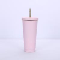 China Single Wall Stainless Steel 304 Car Coffee Tumbler 750ml Colorful for sale