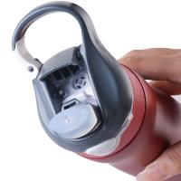China One Finger Touch Open Portable Sport Bottle With Silicone Drinking Straw for sale