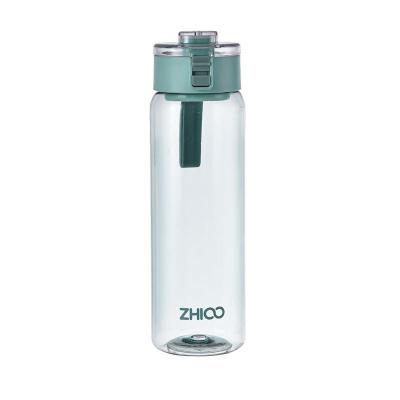 China Finger Touch Open Plastic Drink Water Bottle Portable Light Weight for sale