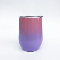 China 12oz Double Walled Stainless Steel Wine Tumbler Custom For Girl for sale