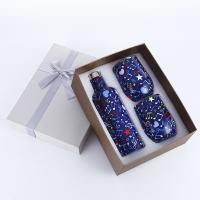 China Leakproof 750ml Stainless Steel Wine Bottle Set With Gift Box for sale