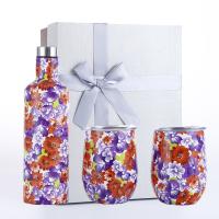 China Leakproof 750ml Stainless Steel Wine Bottle Set With Gift Box for sale