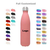 China Matte Cola Shaped Water Bottle Stainless Steel Frosted Portable Insulation Thermal for sale