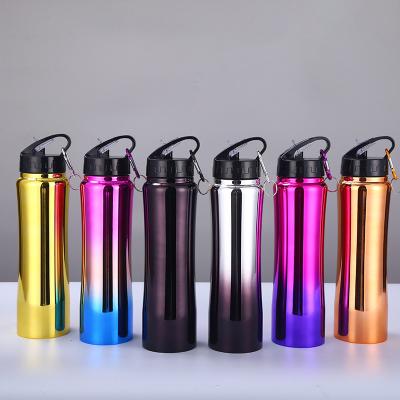 China Electroplating Sports Water Bottle Double Walled Stainless Steel 600ml 750ml for sale