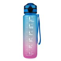 China Dust Proof Lid Sport Outdoor Drink Water Bottle Gradient Color Design for sale