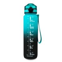 China Dust Proof Lid Sport Outdoor Drink Water Bottle Gradient Color Design for sale