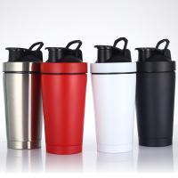 China 24oz 750ml Insulated Stainless Steel Shaker Bottle With Blenders Double Walled for sale