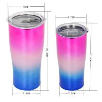 China 30oz Double Wall Tumbler With Flip Top Lid Straw And Cleaning Brush for sale