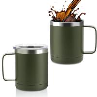 China 12oz Stainless Steel Insulated Coffee Mug With Handle Double Wall for sale