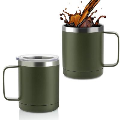 China 12oz Stainless Steel Insulated Coffee Mug With Handle Double Wall for sale