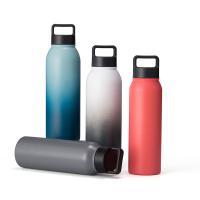 China Printing Double Wall Stainless Steel Thermos Bottle Gradient Unique Color Design for sale