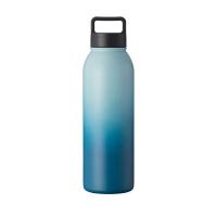 China Printing Double Wall Stainless Steel Thermos Bottle Gradient Unique Color Design for sale