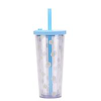 China Clear Insulated Double Wall Plastic Tumblers 24oz With Lids And Straws for sale
