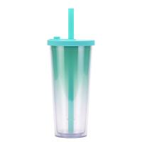 China Acrylic Tumblers With Lids And Straws Skinny 16oz Double Wall for sale