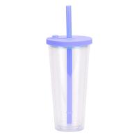 China Water Iced Coffee Travel Tumbler With Straw And Lid Reusable for sale