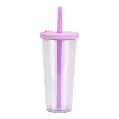 China Water Iced Coffee Travel Tumbler With Straw And Lid Reusable for sale