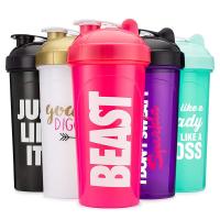 China 500ml Fitness Plastic Gym Protein Shaker Bottles Bpa Free for sale