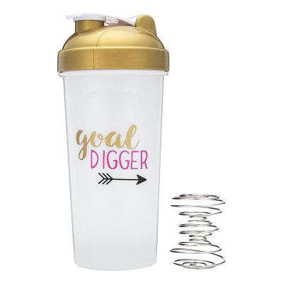China Sports Plastic Gym Shaker Bottles 700ml Bpa Free for sale