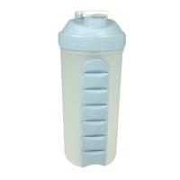 China BPA Free Shaker Water Bottle With 7 Day Pill Case for sale