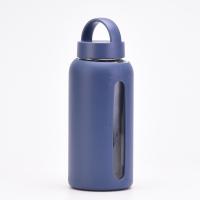China 800ml High Borosilicate Glass Drink Water Bottles With Time Marker for sale