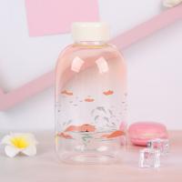 China Single Wall High Borosilicate Glass Drink Water Bottle Personalized for sale