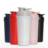 China Custom Logo 800ml Gym Smoothie Protein Blender Shake Sport Bottles for sale