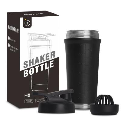 China Custom Logo 800ml Gym Smoothie Protein Blender Shake Sport Bottles for sale