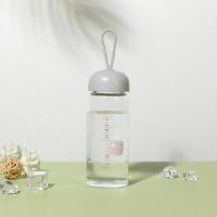China Clear Single Wall Transparent Glass Drinking Water Bottles Portable for sale
