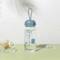 China Clear Single Wall Transparent Glass Drinking Water Bottles Portable for sale