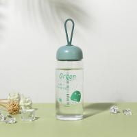 China Clear Single Wall Transparent Glass Drinking Water Bottles Portable for sale