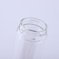 China Double Wall Inslution Borosilicate Glass Cup With 2 In 1 Stainless Steel Infusers for sale