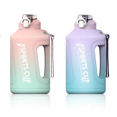 China Sport Gym Recommend Use Bpa Free Plastic Drink Water Bottles Large Capacity for sale