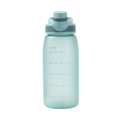 China Matte Color Finish Hydra Tritan Plastic Bottles With Time Marker Design for sale