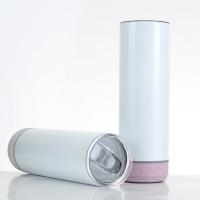 China Music Light Bluetooth Speaker Double Wall Vacuum Flask Insulated Stainless Steel for sale